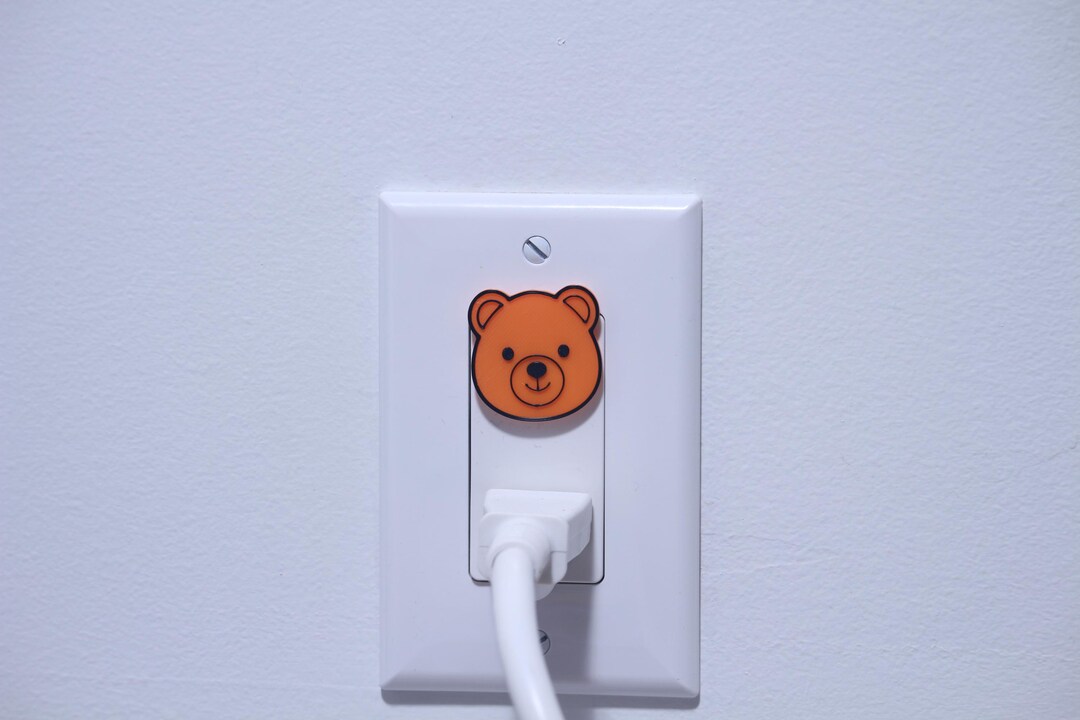 Cute Animal Bear Power Outlet Safety Cover (for Canada/us/japan/mexico ...