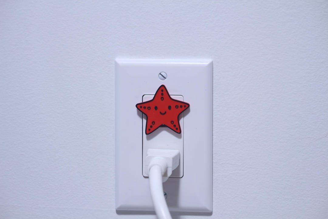 Cute Animal Starfish Power Outlet Safety Cover (for Canada/us/japan ...