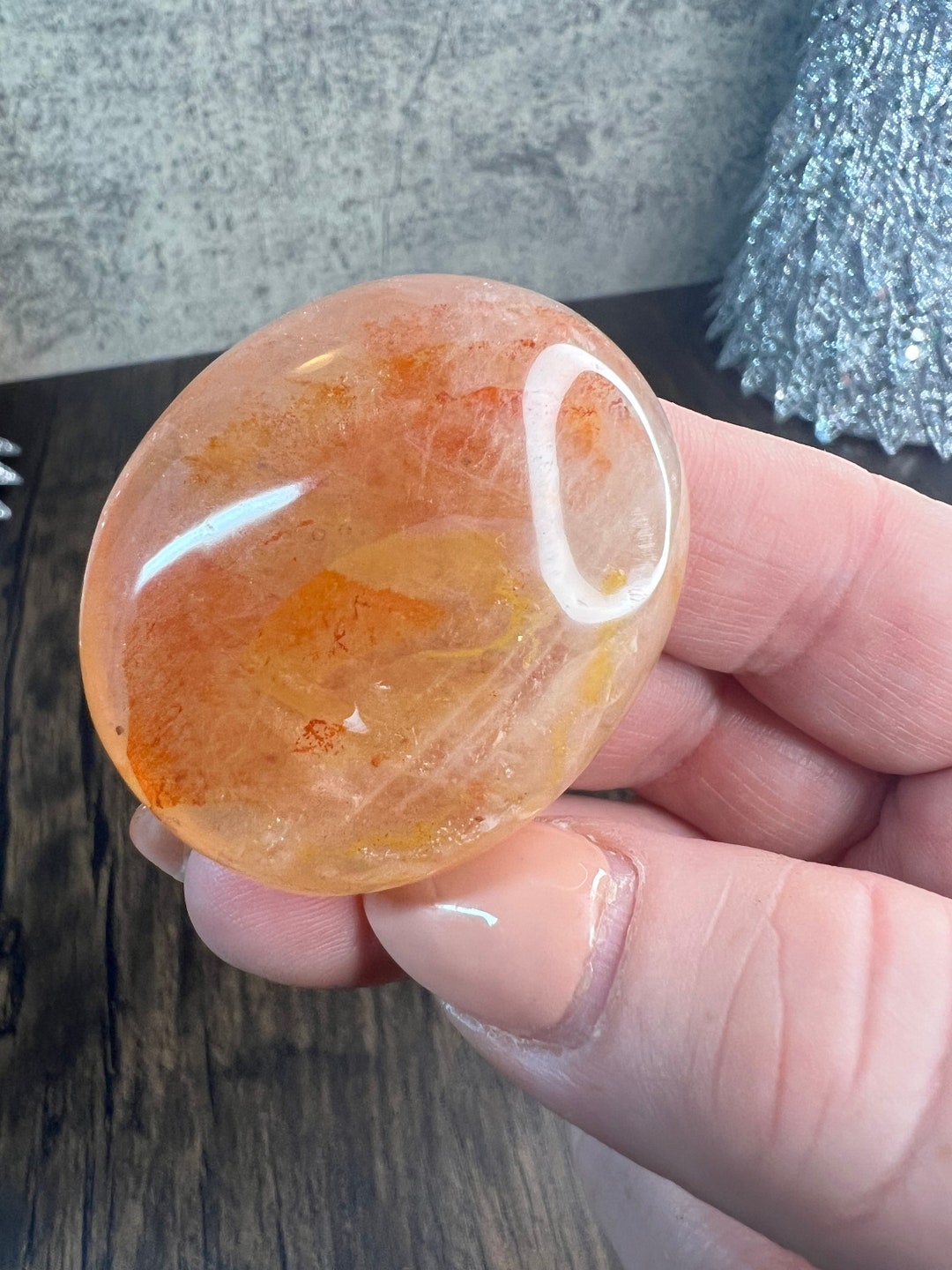 Golden Healer Aka Ferruginous Quartz Crystal Palm Stone - Etsy