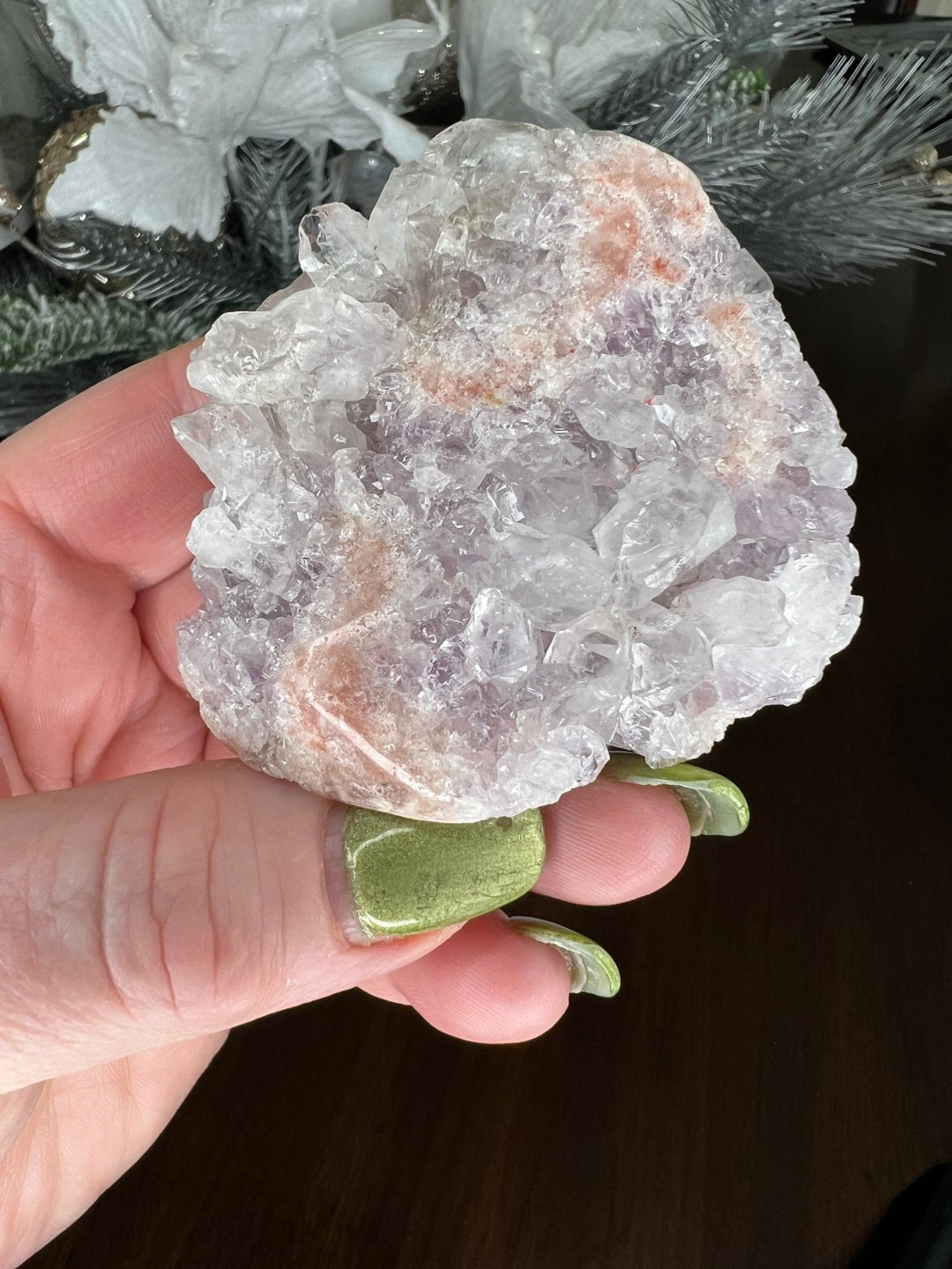 Pink Amethyst Cluster Cut Base - Etsy