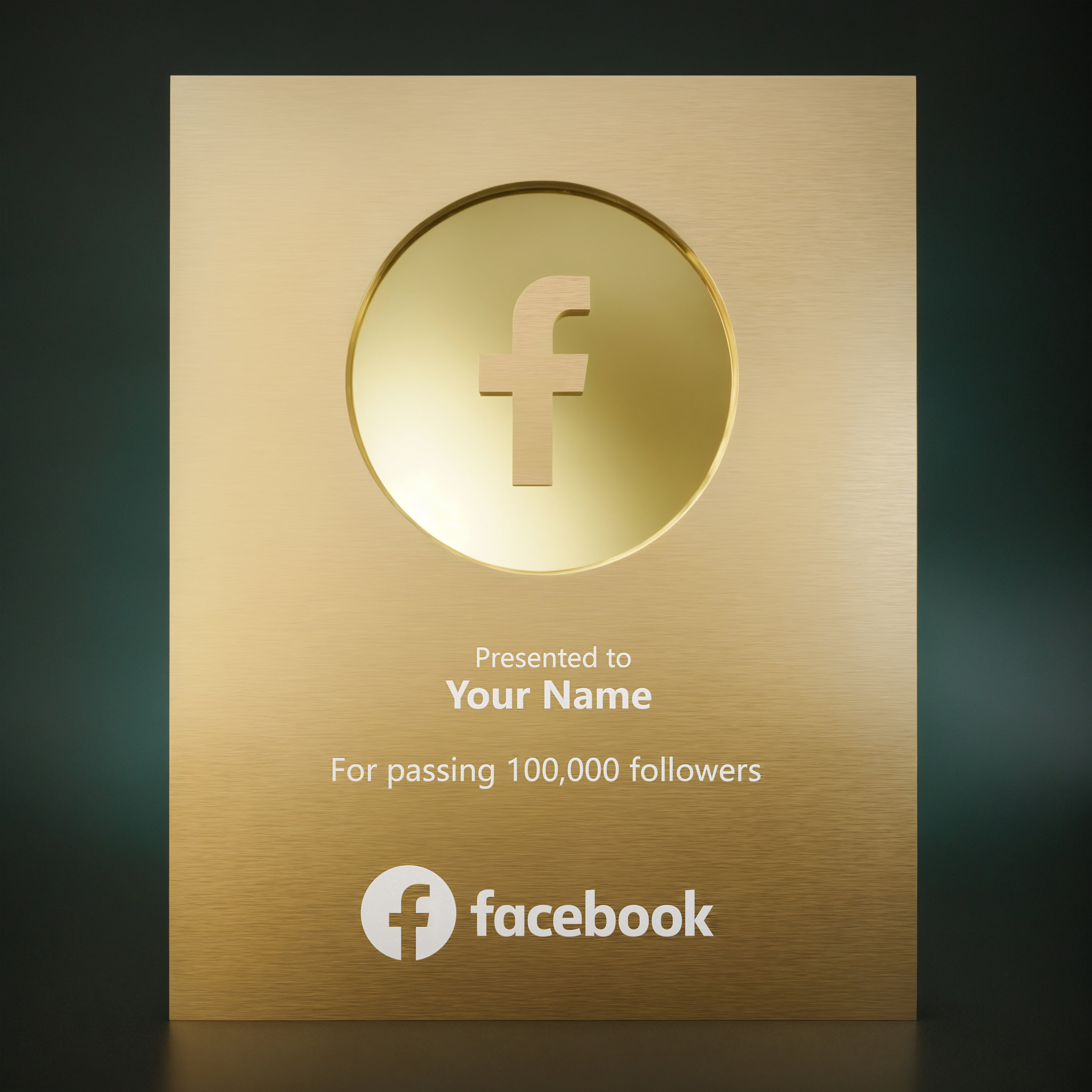 Personalized Social Media Gold Award Plaque Achievement Trophy - Etsy