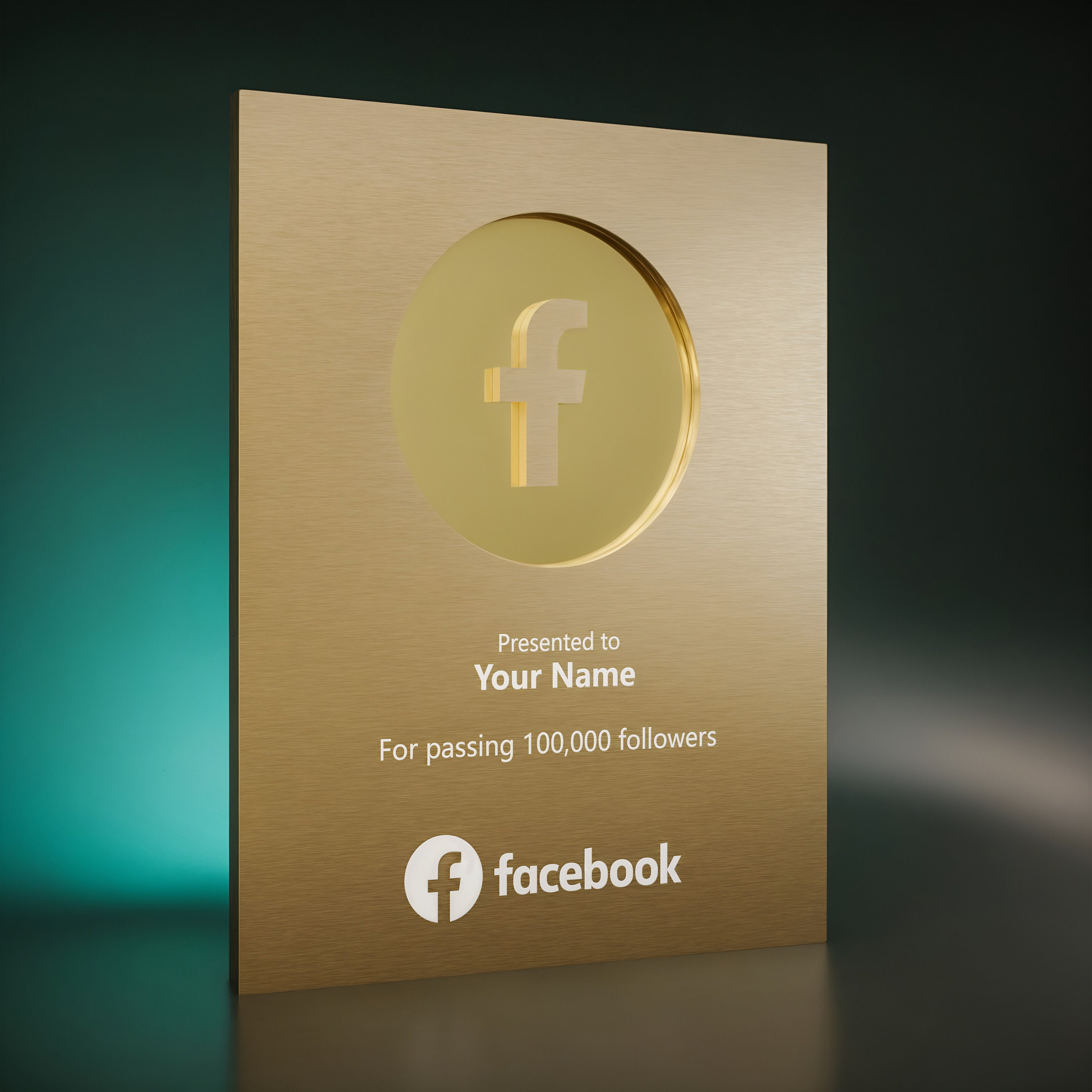 Personalized Social Media Gold Award Plaque Achievement Trophy - Etsy