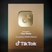 Tik Tok Gold Achievement Award Plaque Customized Social Media - Etsy
