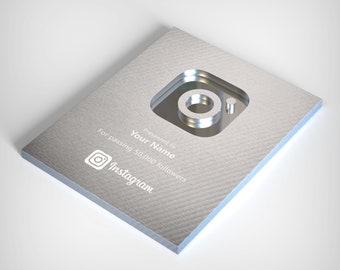 Instagram Plaque - Etsy