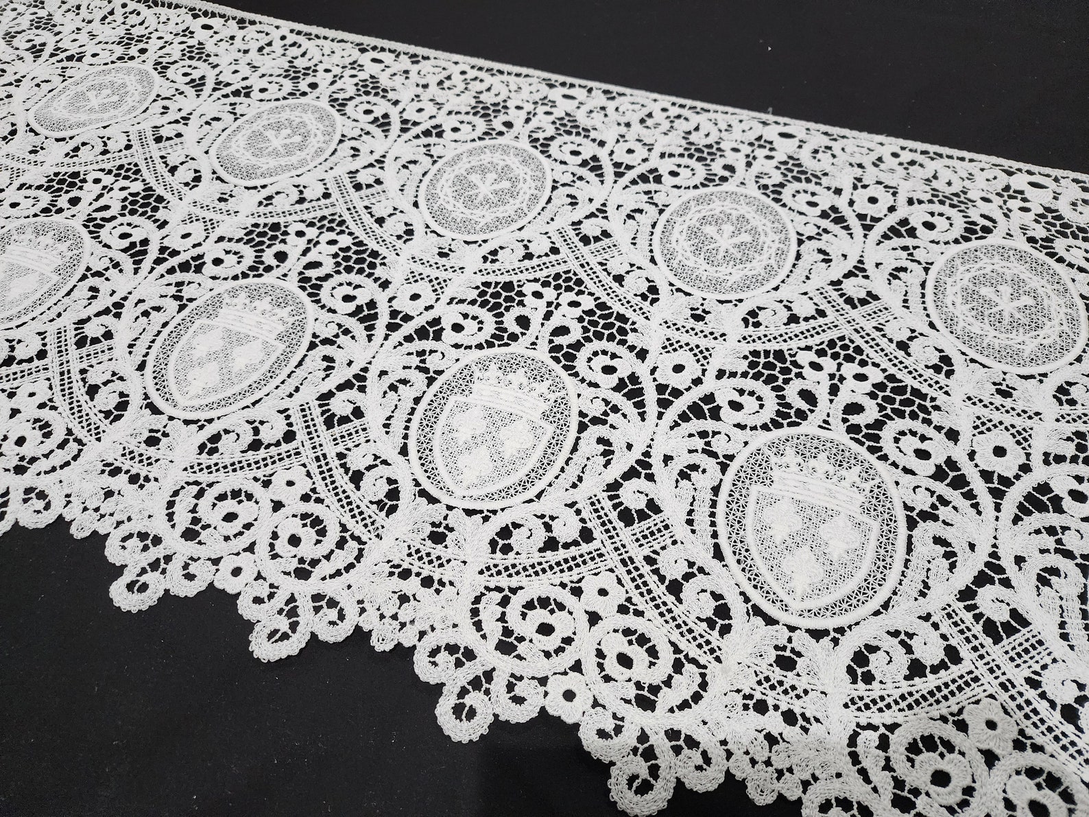 Merletto With St. Louis King of France Cotton Liturgical Lace (18") - Etsy