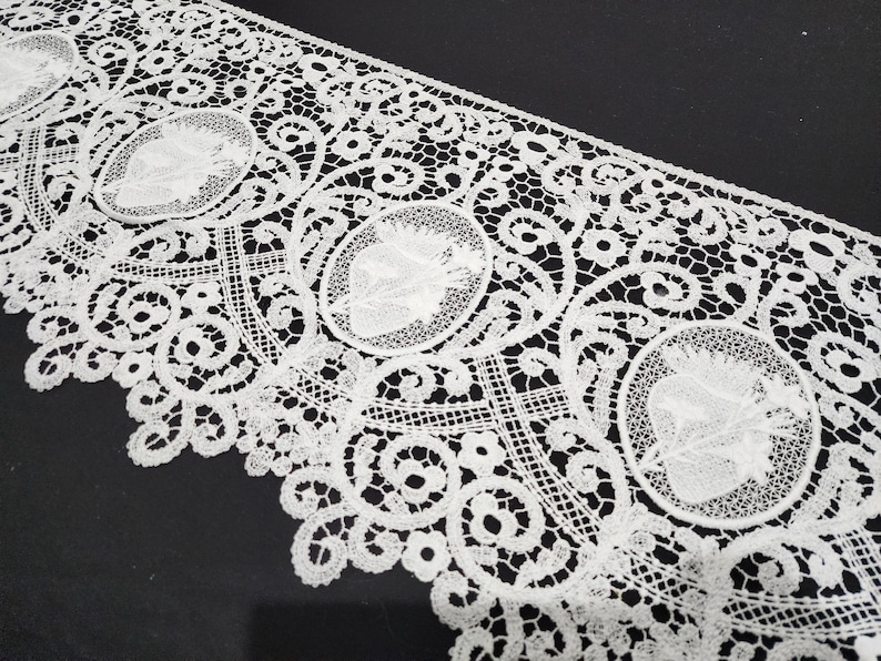 Merletto With Most Chaste Heart of St. Joseph Cotton Liturgical Lace ...