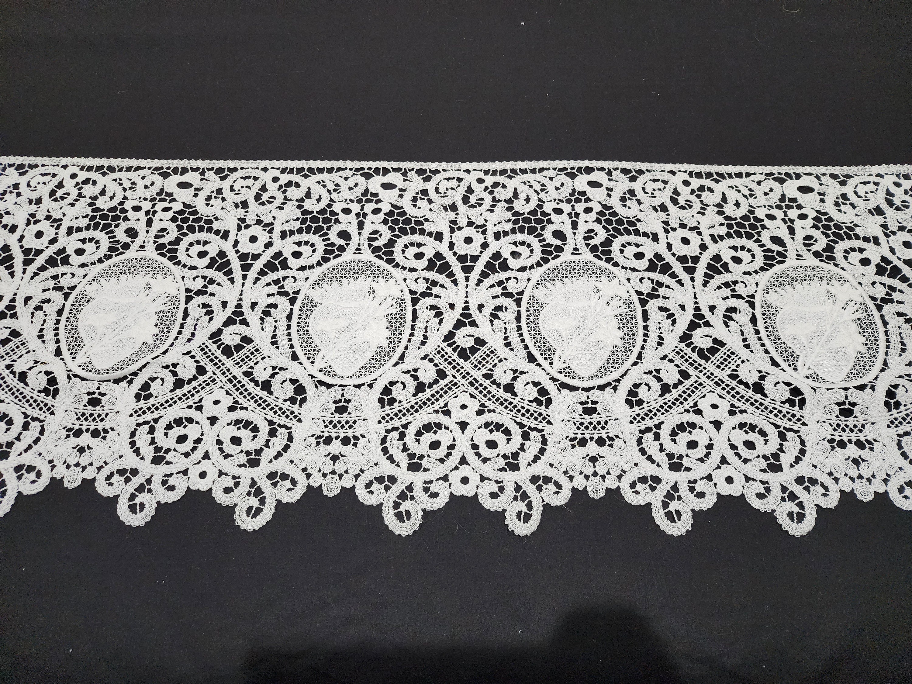 Merletto With Most Chaste Heart of St. Joseph Cotton Liturgical Lace ...