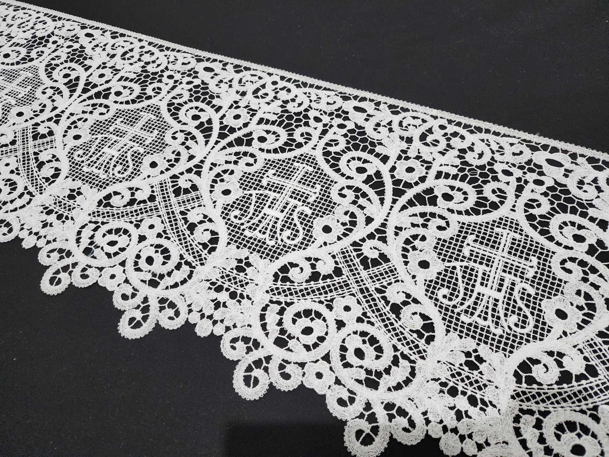 Merletto Liturgical Lace With IHS, 100% Cotton - Etsy
