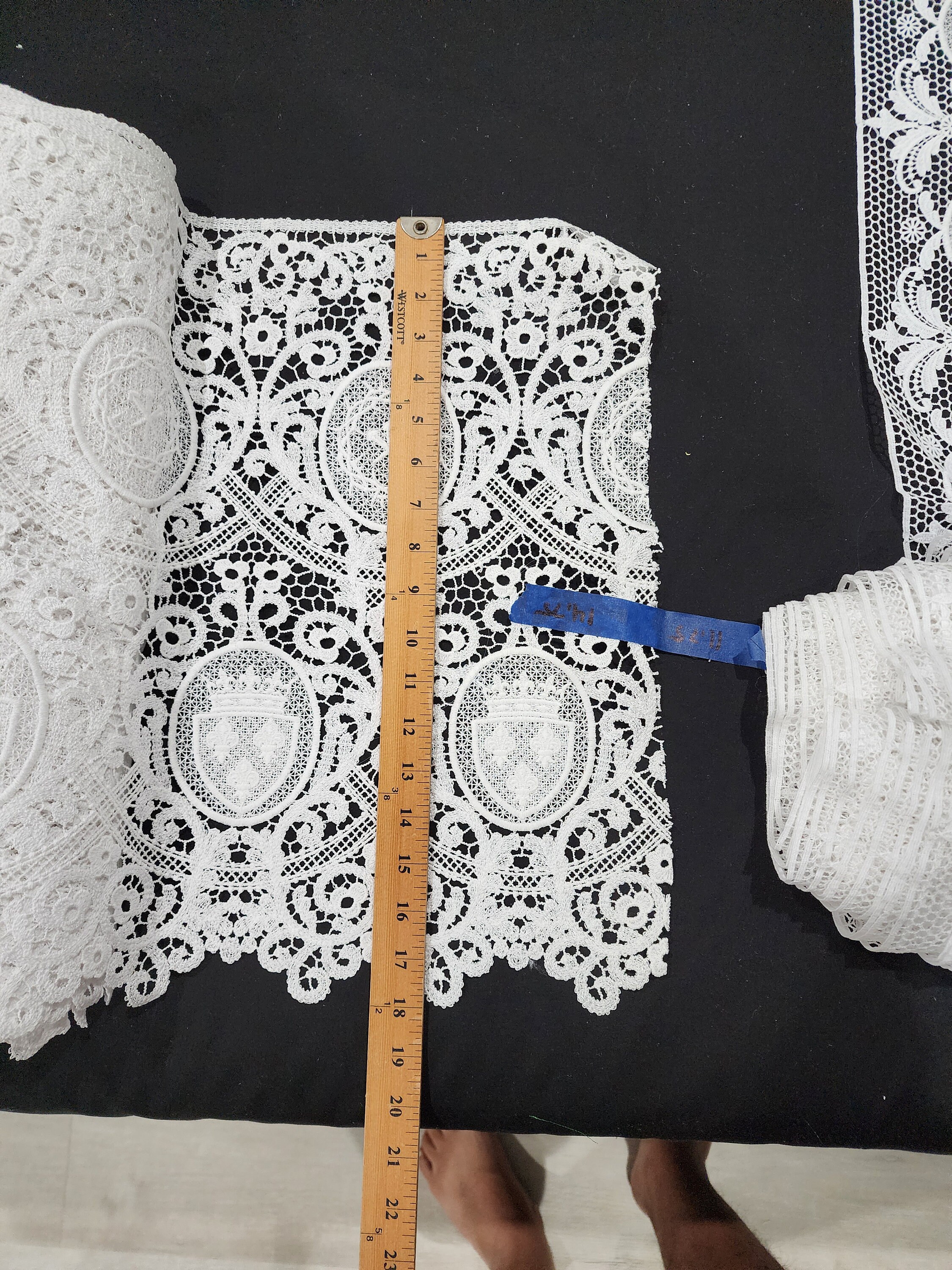Merletto With St. Louis King of France Cotton Liturgical Lace (18") - Etsy