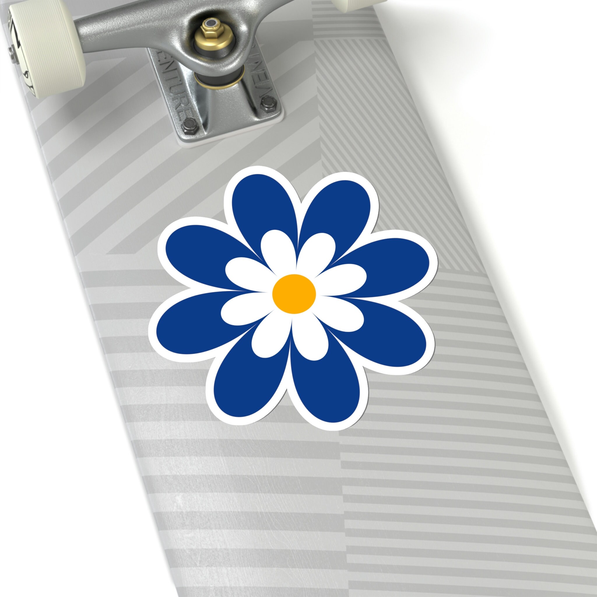Royal Blue and Gold Flower Sticker Variation 3 for Notebooks ...
