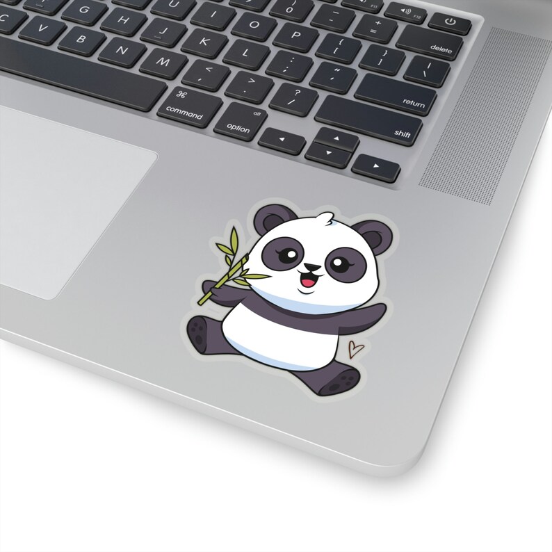 Baby Panda Bear With Bamboo Animal Lovers Children's Sticker for ...