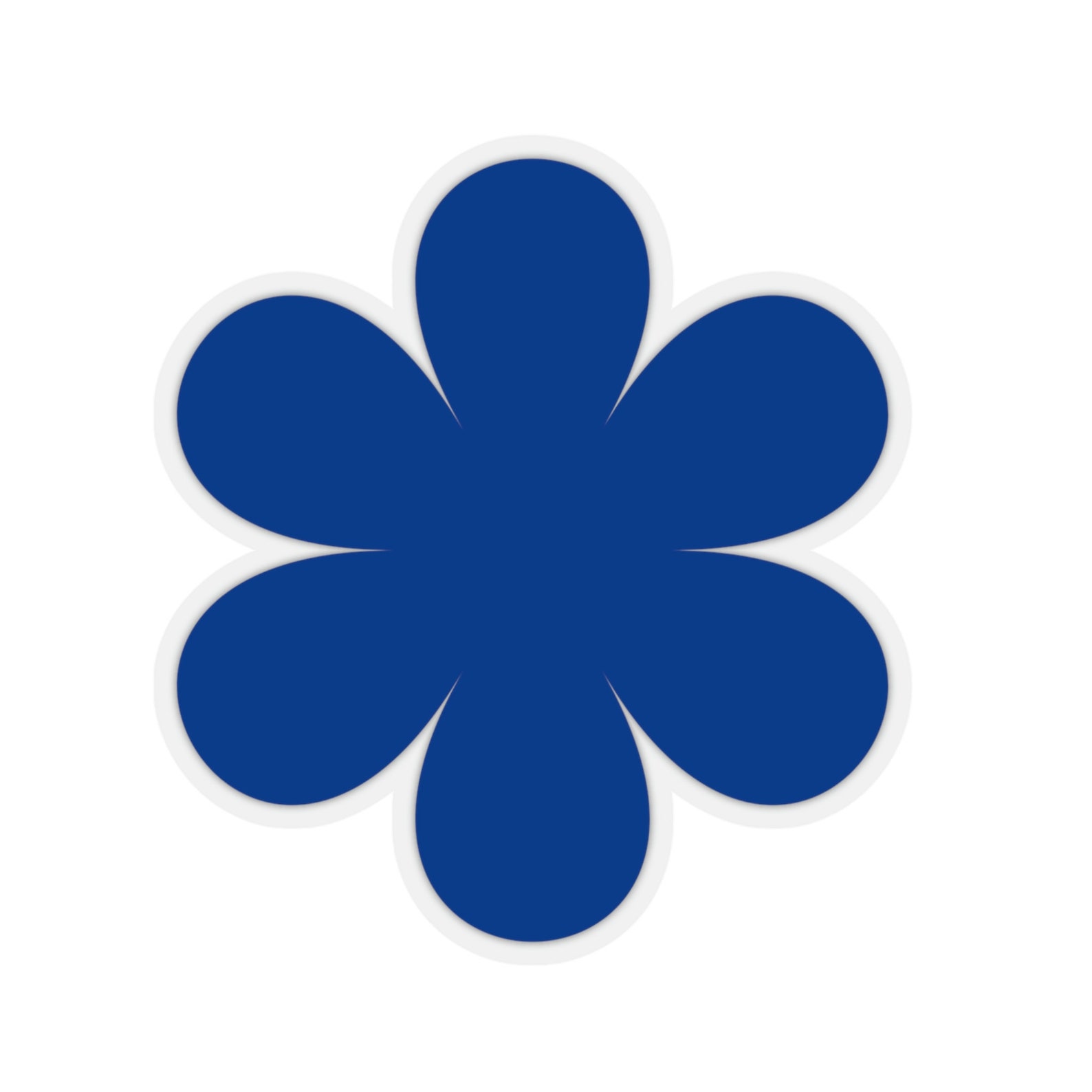 Royal Blue Bubble Flower Sticker for Scrapbooking, Computers, Water ...