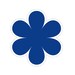 Royal Blue Bubble Flower Sticker for Scrapbooking, Computers, Water ...