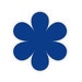 Royal Blue Bubble Flower Sticker for Scrapbooking, Computers, Water ...