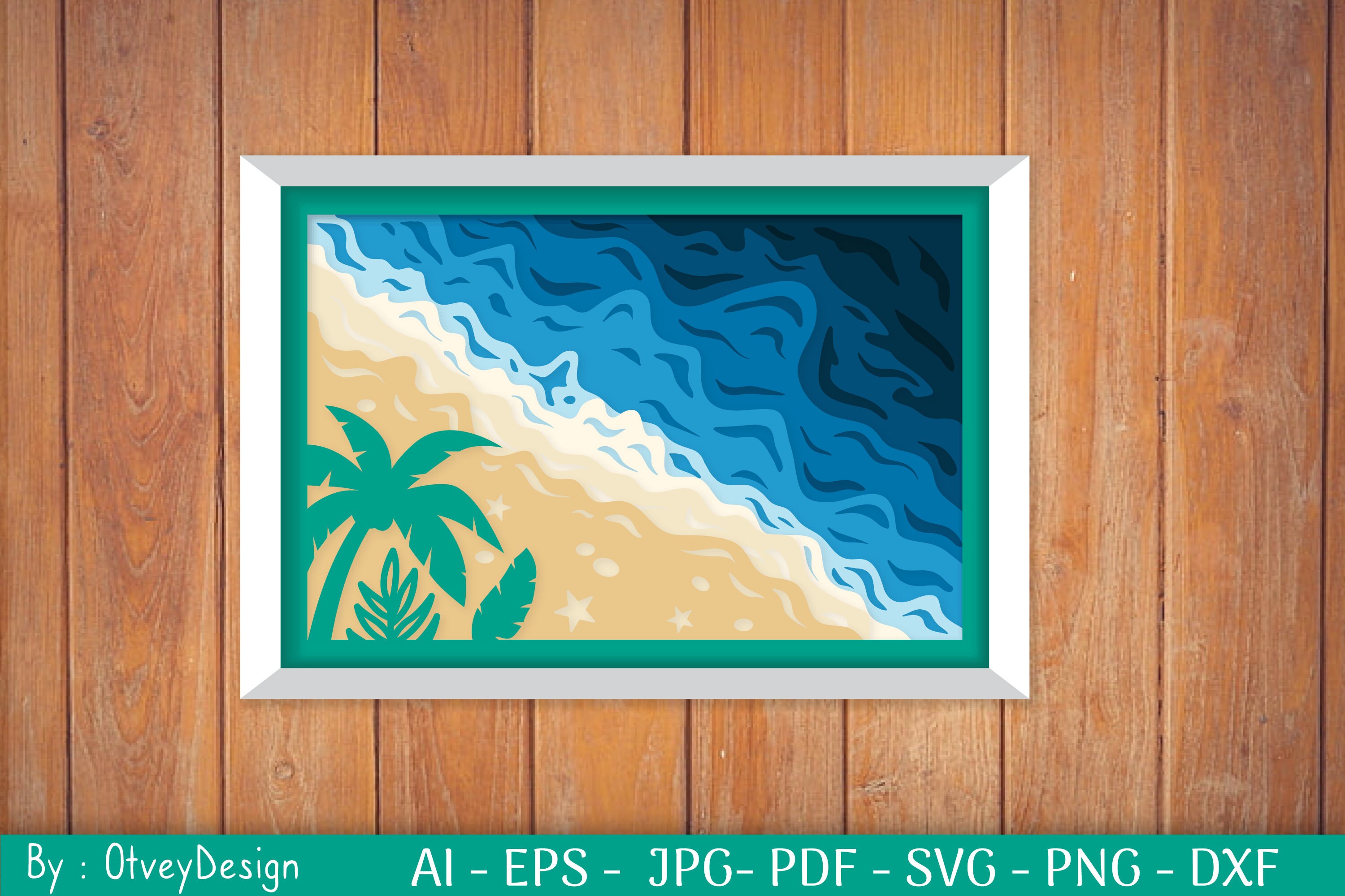 Ocean Shadow Box SVG for Cricut - Etsy