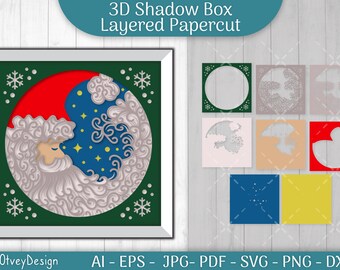 Tropical Beach Sunset 3D Shadow Box LAYERED PAPERCUT - Etsy