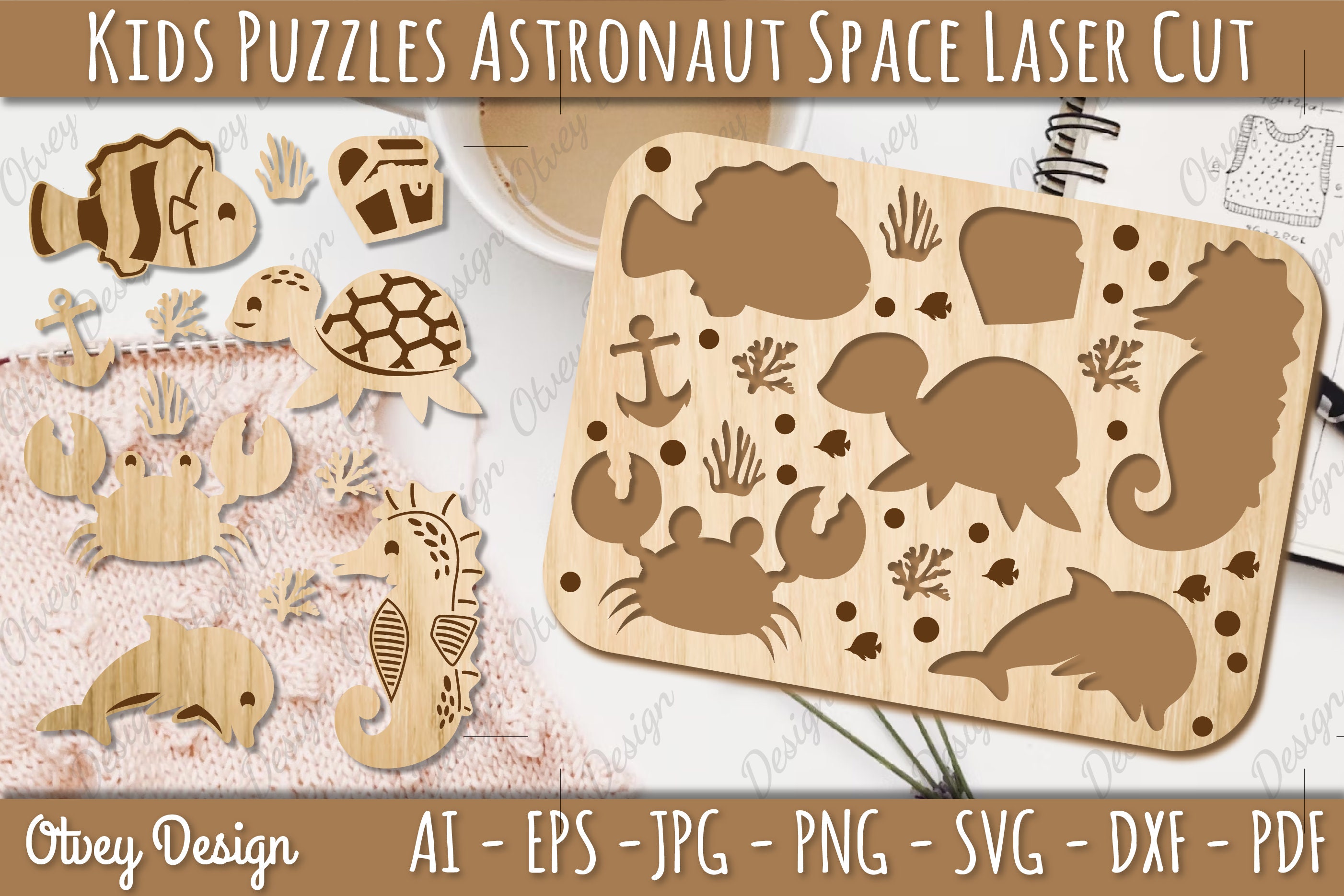 Kids Puzzles SVG BUNDLE Educational Puzzles Laser Cut - Etsy