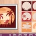 Tropical Beach Sunset 3D Shadow Box | LAYERED PAPERCUT - Etsy