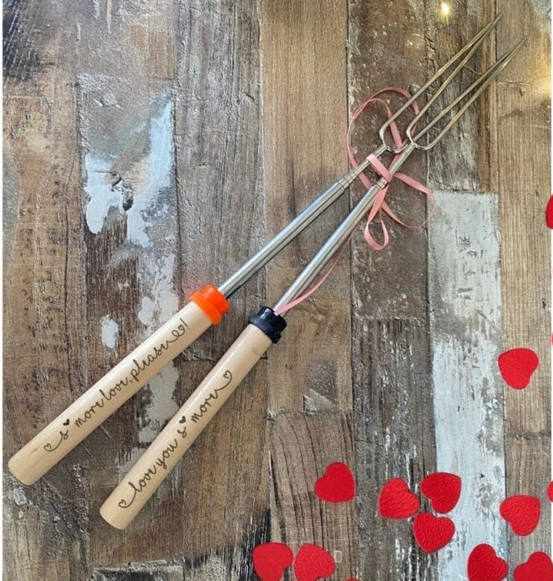 Valentines S'mores Date Kit, Marshmallow Skewers, Mini Fire Pit, Date ...