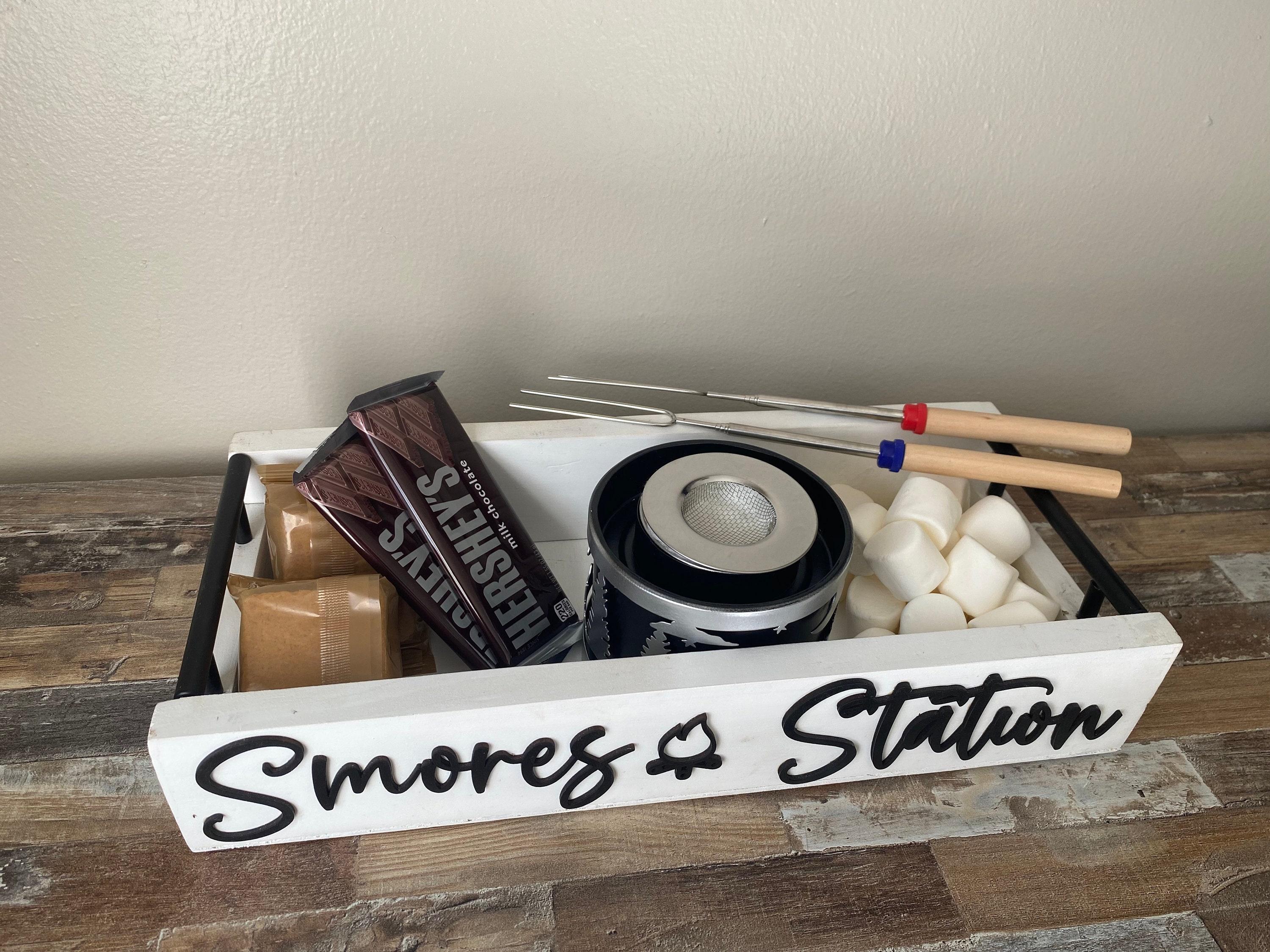Smores Station Box, Camping Station, S'mores Tray Food Station, Smores ...