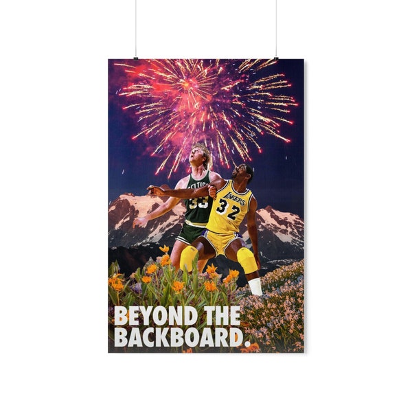 Larry Bird Magic Johnson Poster - Etsy