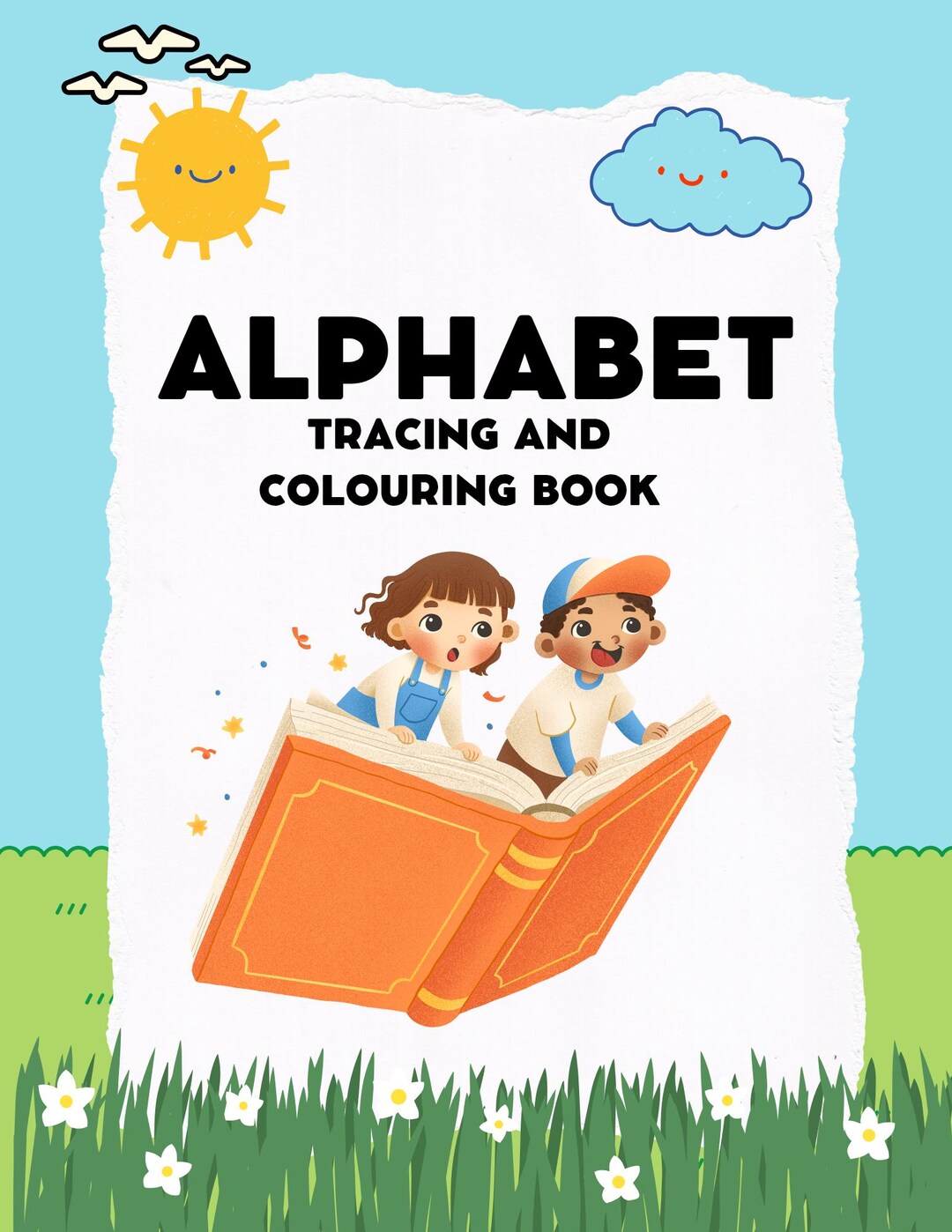 Alphabet Tracing and Colouring Worksheet for Toddler, Pre-school and ...