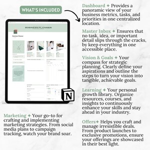 Notion Template Business Planner, Notion Life Planner for Business ...