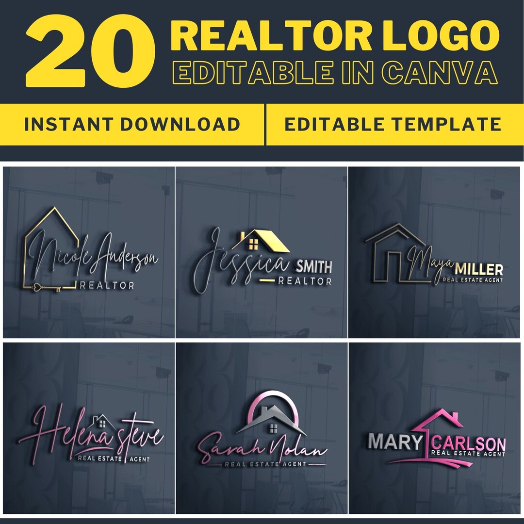 Real Estate Logo Pack | Realtor Logo Bundle | Realty Logo | House Logo ...