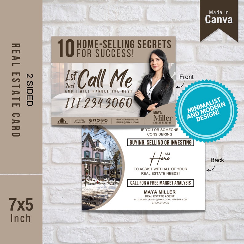 Real Estate Postcard, Realtor Postcard, Real Estate Marketing, Real ...