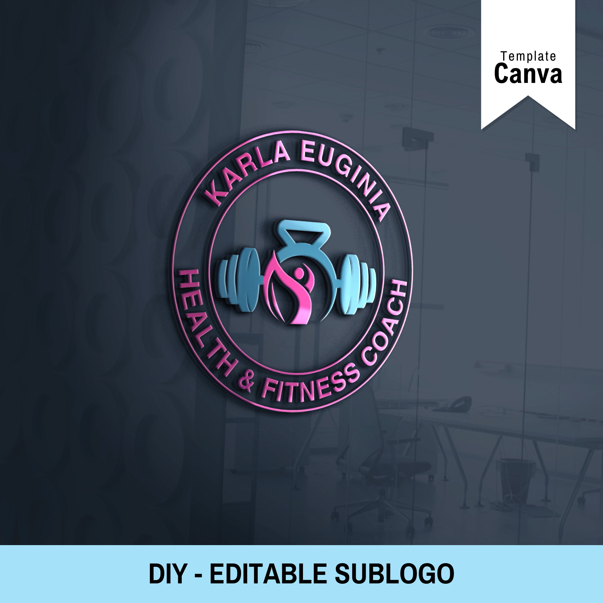 DIY Life Coaching Logo, Fitness Logo Creation, Health Logo, Wellness ...