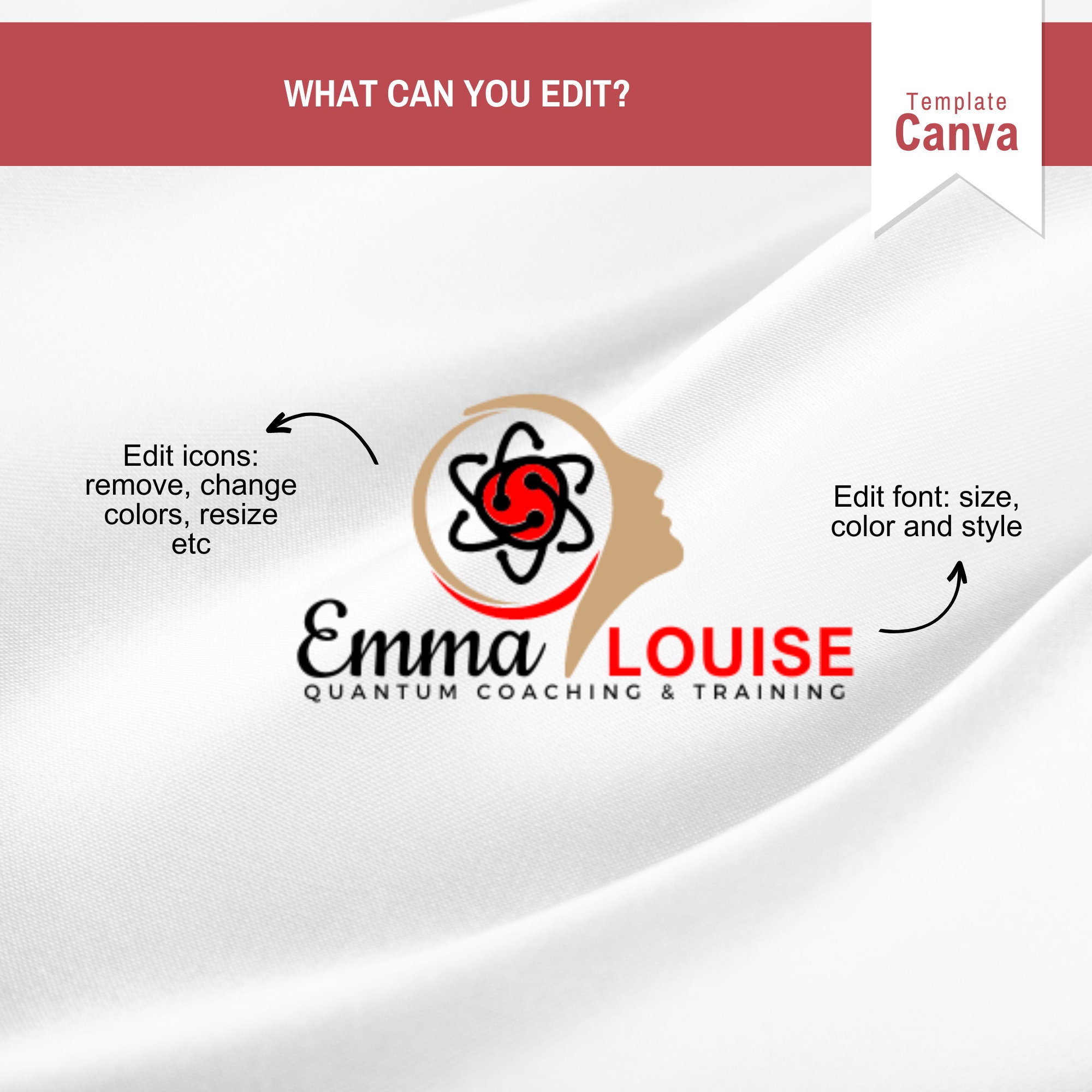 Life Coaching Logo, Quantum Healing Logo, Life Coach Logo Design ...