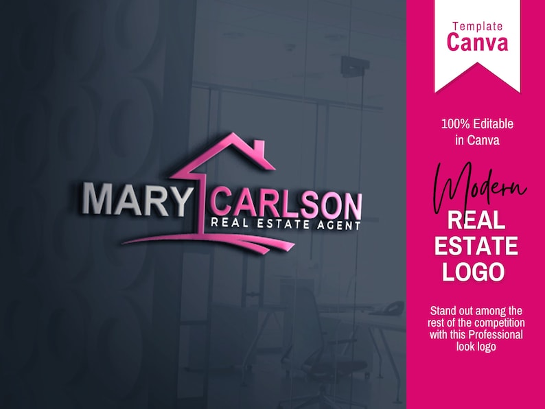 Real Estate Logo | Realtor Logo | Editable Logo | DIY Logo | Logo ...