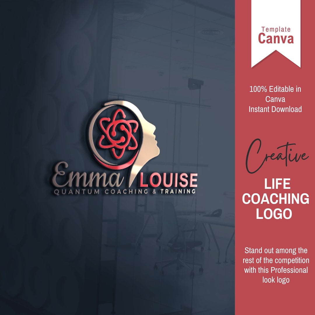 Life Coaching Logo, Quantum Healing Logo, Life Coach Logo Design ...