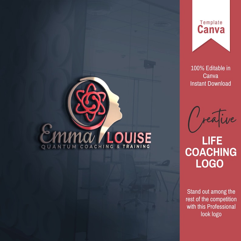 Life Coaching Logo, Quantum Healing Logo, Life Coach Logo Design ...