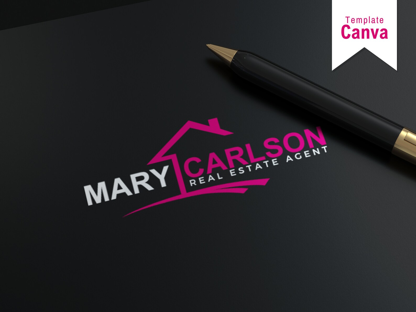 Real Estate Logo Realtor Logo Editable Logo DIY Logo Logo Design House ...