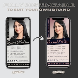 Real Estate Business Card, Real Estate Marketing, Digital Real Estate ...