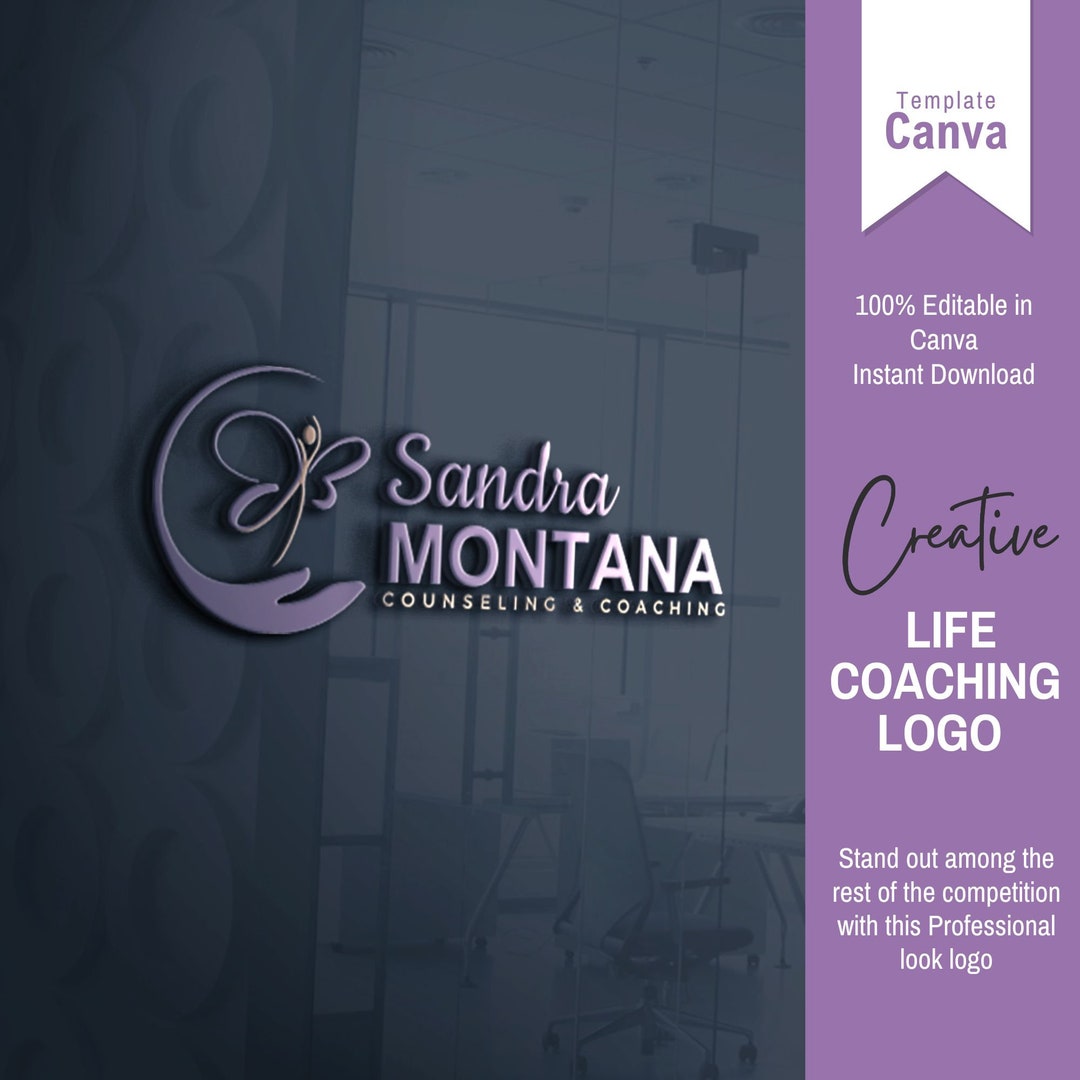 Life Coaching Logo, Counseling Logo, Butterfly Logo, Therapist Logo ...