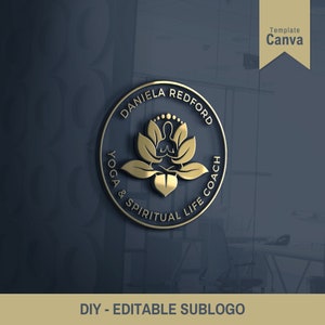 Life Coaching Logo, Spiritual Life Coach Logo, Lotus Logo, Meditation ...