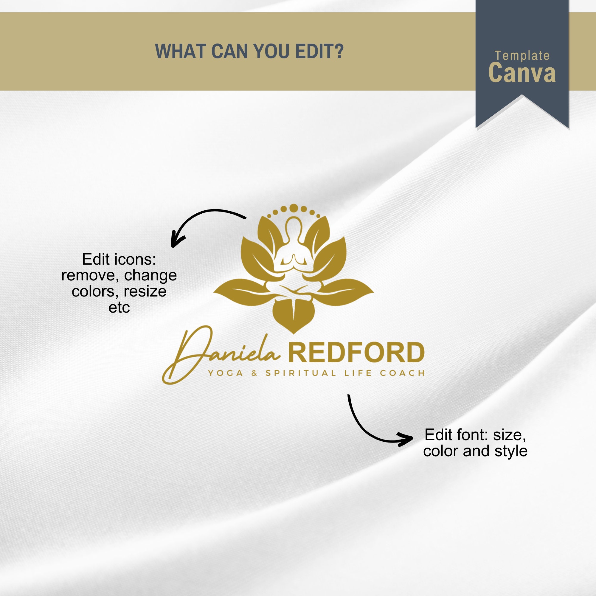 Life Coaching Logo, Spiritual Life Coach Logo, Lotus Logo, Meditation ...