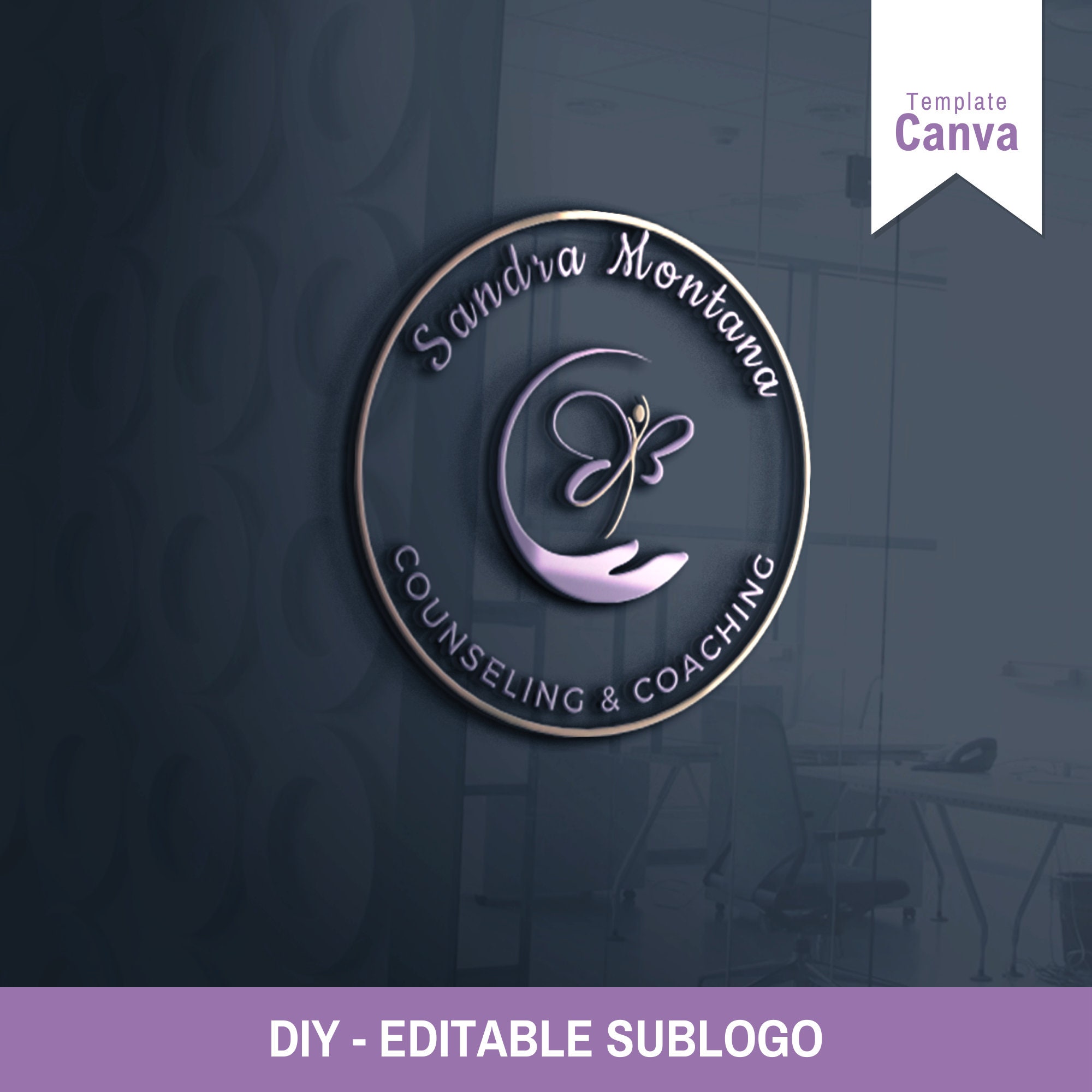 Life Coaching Logo, Counseling Logo, Butterfly Logo, Therapist Logo ...