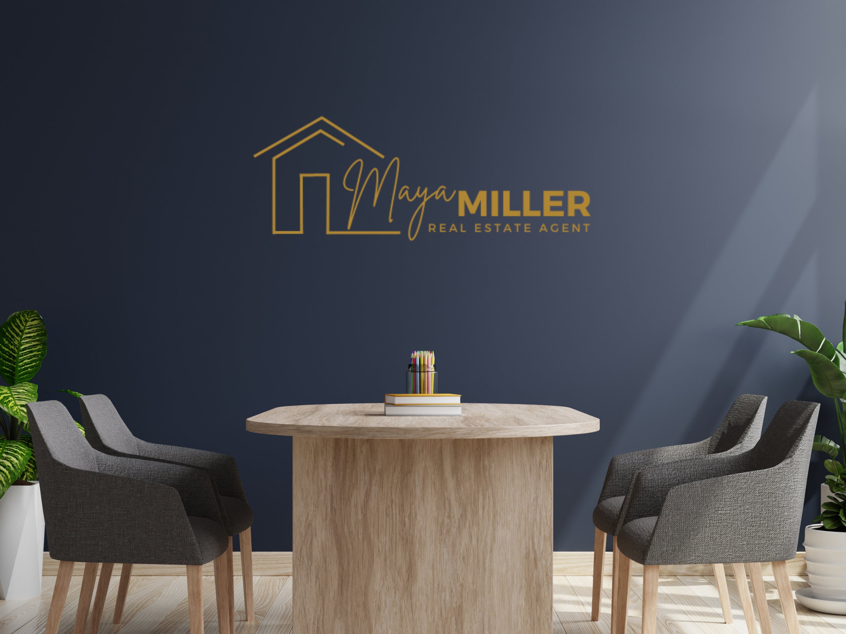 Real Estate Logo Design, Realtor Logo Gold, Real Estate Agent Logo ...