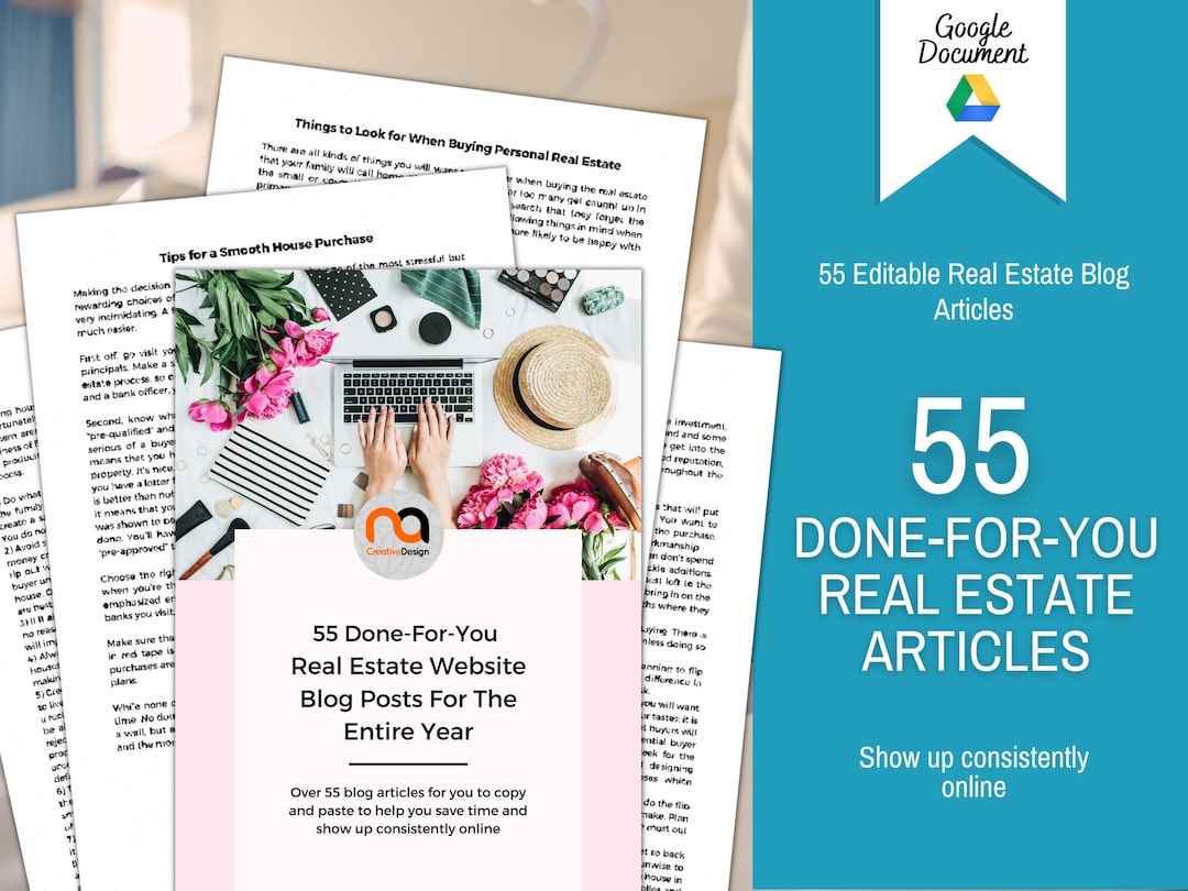 55 Done-for-you Real Estate Articles, Real Estate Marketing, Real ...