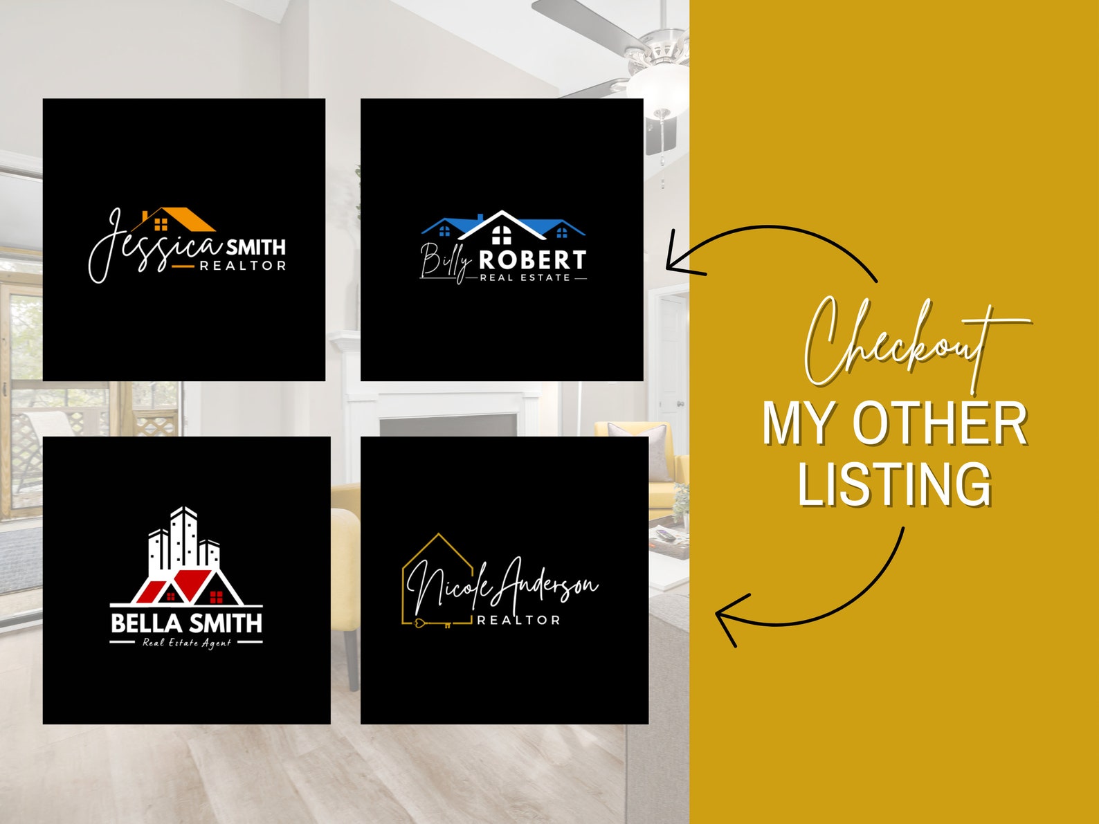 Real Estate Logo Realtor Logo Editable Logo Realtor - Etsy