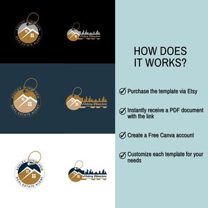 Real Estate Logo, Realtor Logo With Key, House Logo, Property Management Logo, Key Logo, Diy ...