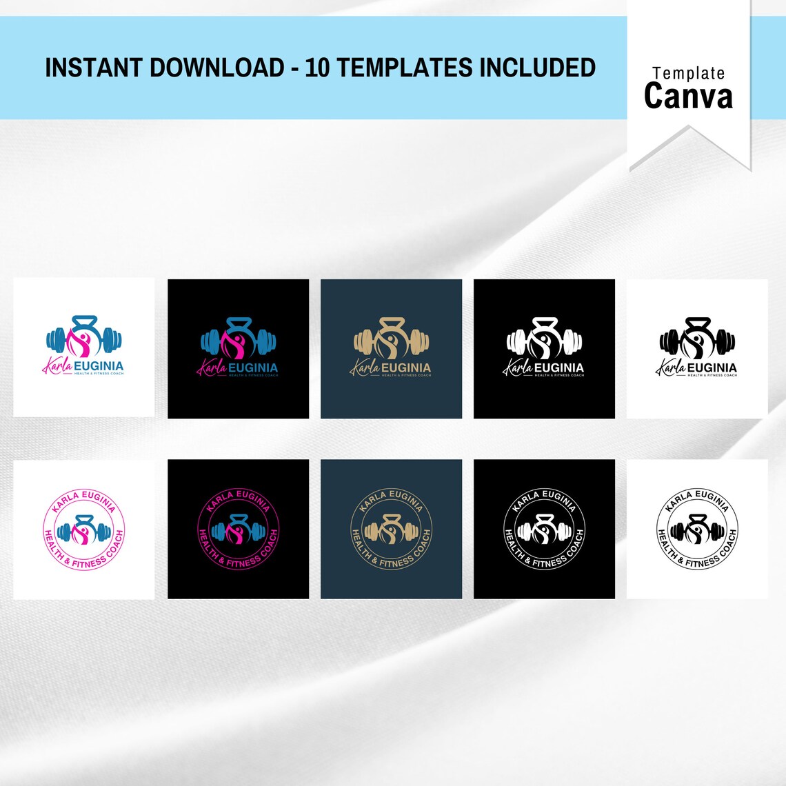 DIY Life Coaching Logo, Fitness Logo Creation, Health Logo, Wellness ...