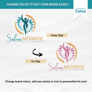 DIY Life Coaching Logo, Therapist Logo, Psychology Logo, Spiritual Logo ...