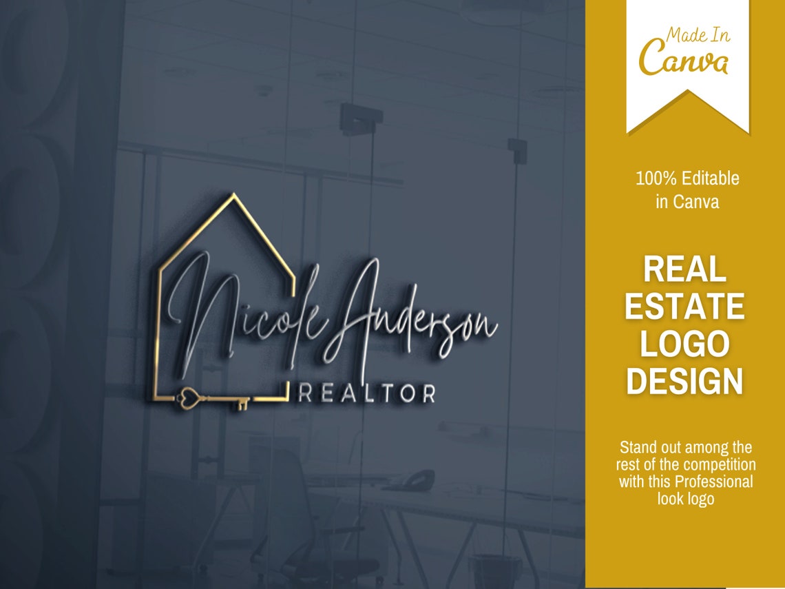 Real Estate Logo Realtor Logo Editable Logo Realtor - Etsy