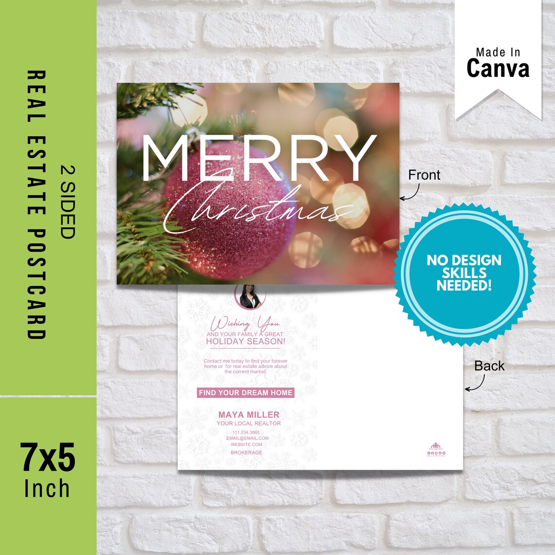 Christmas Real Estate Card, Realtor Holiday Card, Real Estate Christmas ...