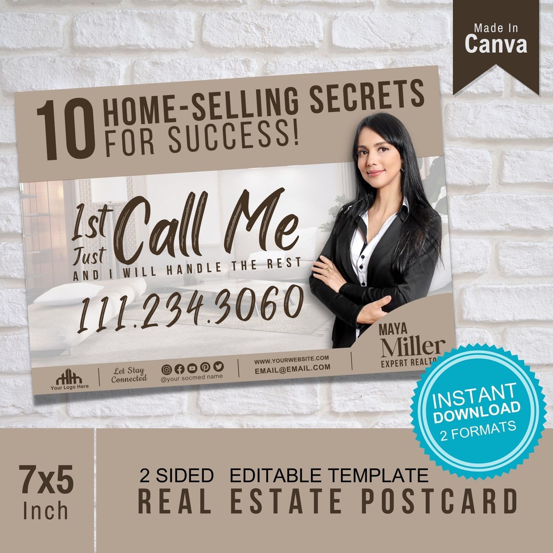 Real Estate Postcard, Realtor Postcard, Real Estate Marketing, Real ...