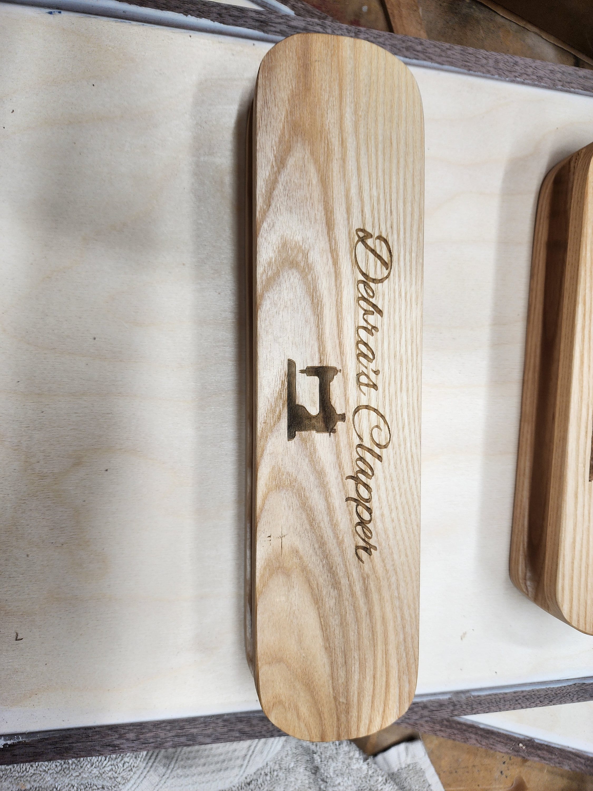 Handmade Red Oak Quilting Clapper With Personalization Option - 6", 10 ...